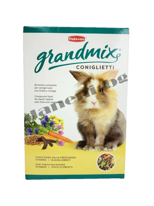 Padovan Grandmix Coniglietti - Пълноценна храна за зайци